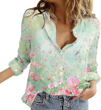 Generic Tops de Lin dété pour Femmes, Haut de Noel Femme Chic, Ensemble Femme Chic et Elegant, Top décolleté Sexy, Chemise Longue Femme, Veste Paillettes Femm