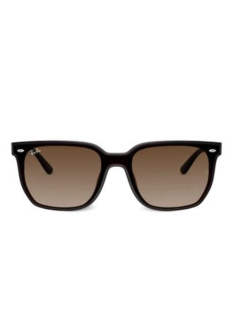 Ray-Ban lunettes de soleil à monture carrée - Marron