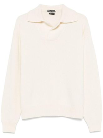Tom Ford polo en maille - Tons neutres