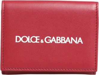 Dolce & Gabbana Homme, Accessoires, Rouge, Taille: ONE Size Portefeuille &agrave; trois volets