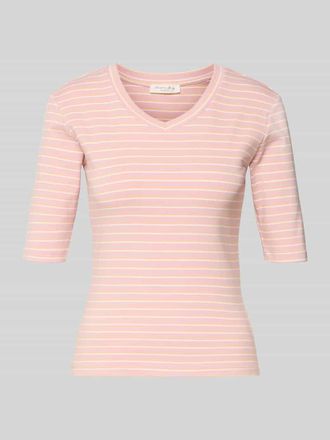 Christian Berg Longsleeve mit 3/4-Arm und V-Ausschnitt