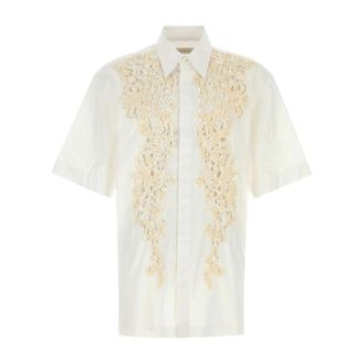 Dries Van Noten Homme, Chemises, Blanc, Taille: M Cassidye Shirt
