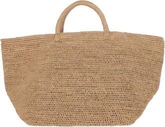 Ibeliv Femme, Sacs, Brun, Taille: ONE Size Sac Fourre-Tout Moyen en Rafia Vanille