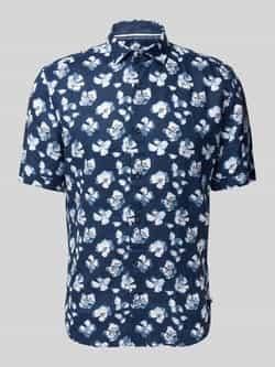 Olymp Level 5 Regular Fit Leinenhemd mit 1/2-Arm