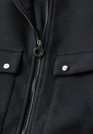 Street One Kurzjacke - Damenjacke mit Kragen - Jacke in Wolloptik