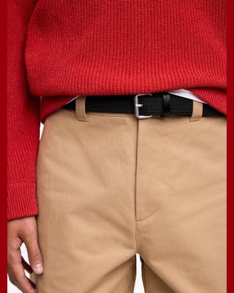 Arket Flechtg&uuml;rtel Mit Lederbesatz -Schwarz