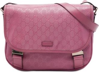 Gucci Sac bandouli&egrave;re vintage Pre-owned en nylon - Femme - Pre-owned - Rose - Taille: ONE Size