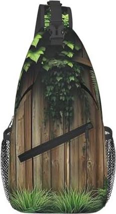 Generic Sac &agrave; bandouli&egrave;re en bois pour cl&ocirc;tures et plantes grimpantes - Sac &agrave; bandouli&egrave;re de voyage pour homme - Sac &agrave; dos de randonn&eacute;e
