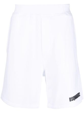 Dsquared2 short &agrave; logo emboss&eacute; - Blanc