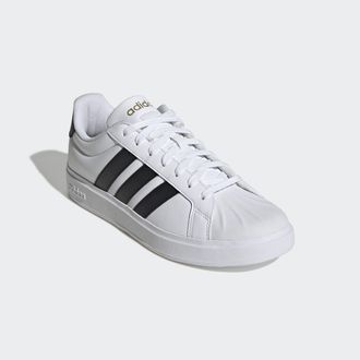 adidas Sneaker ADIDAS SPORTSWEAR STREETTALK, Herren, Gr. 37, cloud wei&szlig;, core schwarz, gold metallic, Synthetik, Schuhe Sneaker, inspiriert vom Design des ad