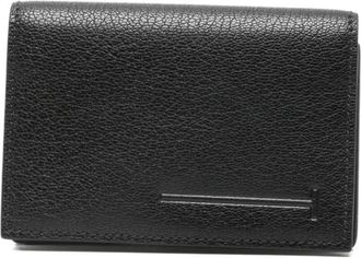 Tom Ford Homme, Accessoires, Noir, Taille: ONE Size Porte-cartes de visite allong&eacute; Ligne T en cuir grain&eacute; souple