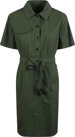 Woolrich Knielanges Kleid - Grün