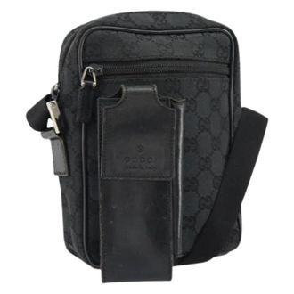 Gucci Pre-owned Canvas Crossbody Bag - - Pre-owned - Damen - Schwarzk - ONE SIZE