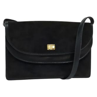 Celine Pre-owned Daim sacs-celine - Femme - Pre-owned - Noir - Taille: ONE Size