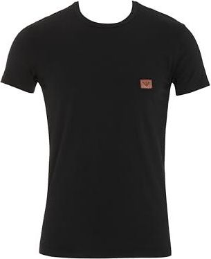 Emporio Armani Shiny Logoband T-Shirt, Noir, S Homme