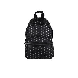 Palm Angels Homme, Sacs, Noir, Taille: ONE Size Palm Logo Allover Print Backpack
