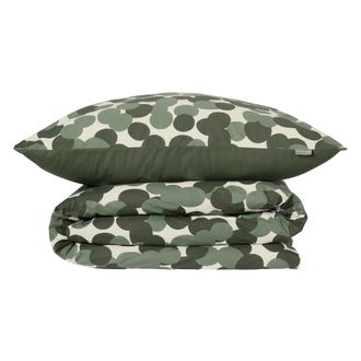 Schiesser Bettw&auml;scheset Allez | Renforc&eacute; | 100% Baumwolle aus nachhaltiger Produktion | 135x200cm + 80x80cm | Gr&uuml;n