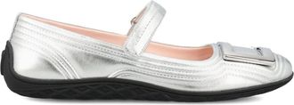 Roger Vivier Ballerinas - Flat Shoes Silver - Gr. 36,5 (EU) - in Silber - f&uuml;r Damen