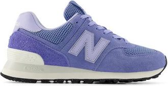 New Balance Damen 574 in Blau/Wei&szlig;, Wildleder/Mesh, Gr&ouml;&szlig;e 36.5