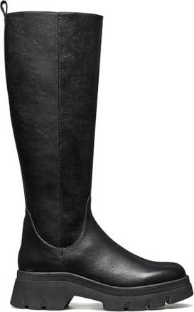 Geox D PLUETTE Bottes hautes pour femme, noir, taille 40 EU, Noir, 40 EU
