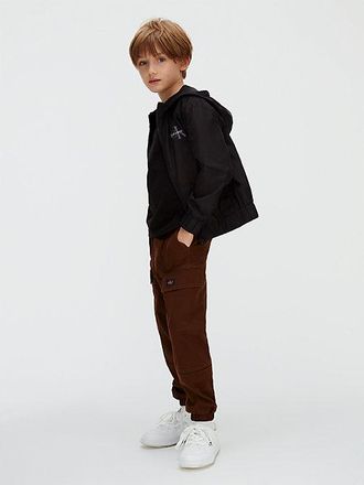 Calvin Klein L&auml;ssige Cargohose Aus Satin - Legacy Brown - Jungen - 10 Jahre (140 cm)