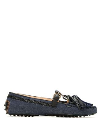Tod's mocassins Gommino en jean - Bleu