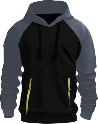 Generic Sweat &agrave; capuche l&eacute;ger uni pour homme printemps 2026 confortable avec fermeture &eacute;clair int&eacute;grale &agrave; manches longues pour entra&icirc;nement int&eacute;rieur et ext&eacute;r