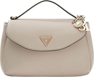 Guess Femme, Sacs, Beige, Taille: ONE Size Evie Top Handle Flap