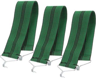 Lurrose 3 St&uuml;ck Lounge Chair Ersatzgurte Robuste Metall verbindungsclips f&uuml;r Gartenliegen Flexible Verst&auml;rkungsb&auml;nder f&uuml;r Klapp Relaxst&uuml;hle Einfache Montage W