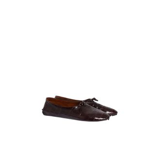 Alberta Ferretti Femme, Chaussures, Brun, Taille: 38 EU Eel Leather Loafer