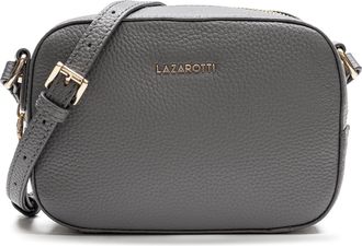 Lazarotti Bologna Leder Umhängetasche Damen | längenverstellbarer Schultergurt | mittelgroße Crossbody Bag 19 cm