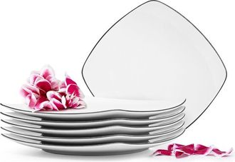 Konsimo Carlina Essteller 6 tlg., Wei&szlig; - Konsimo