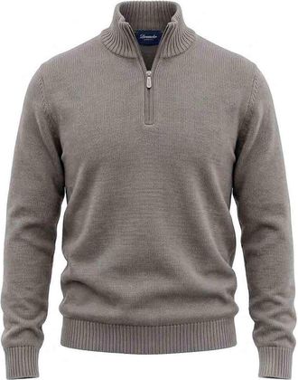 Drumohr Pull Col Roul&eacute; - Taupe