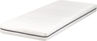 Beliani Beliani - Matelas Simple &agrave; Mousse 80 x 200 cm Rembourrage Polyester Housse Amovible Blanche Enchant