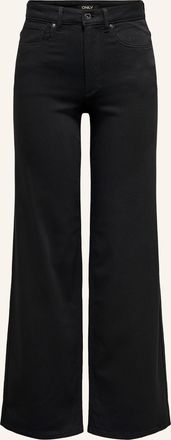 Only Wide Leg Jeans schwarz