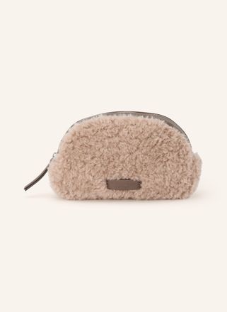 Marc O'Polo Marc Opolo Kosmetiktasche Aus Teddyfell beige