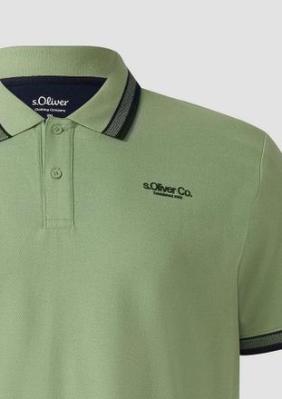 s.Oliver Poloshirt Big Size (1-tlg) Kragen, K&ouml;pfe, Logo