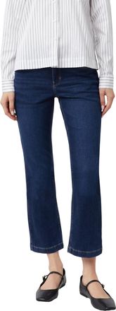 Comma Cropped Jeans mit Flared Leg und Waschung
