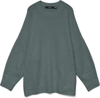 Vero Moda Curve Vmcboom Ls O-Neck Pullover Ga Noos Cur - Plus Size