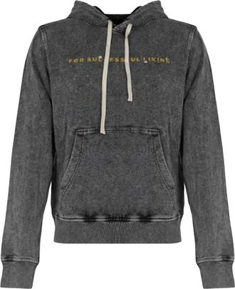 Diesel Hoodie aus Makro-Waffel-Jersey - - Sweatshirts & Hoodies - Herren - Grau - S