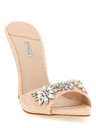 Le Silla Womens Prairie Heel Sandal Pink Polyamide