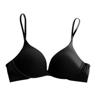 Generic Sans anneau collect&eacute; sous-v&ecirc;tements sexy pour femmes soutien-gorge dos nu pour femmes soutien-gorge mince pour femmes pour dormir, Noir, D