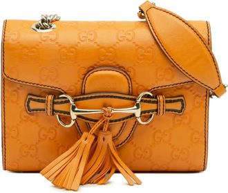 Gucci mini sac à bandoulière Guccissima Emily (2016-2025) - Orange