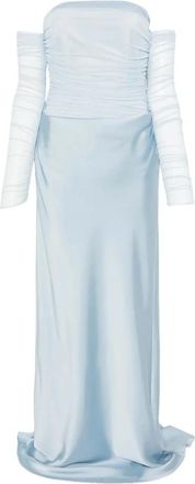Rotate Rotate Birger Christensen, Femme, Robes, Bleu, Taille: 42 FR Maxi Dress
