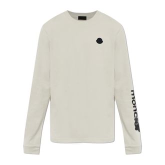 Moncler Homme, Tops, Gris, Taille: 3XL T-shirt &agrave; manches longues
