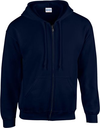 Gildan Heavy Blend&acirc; Full Zip Hooded Sweatshirt Sweatshirt Navy Blue, S Unisex Erwachsene, Marineblau, S