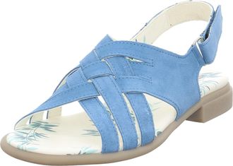 Think Damen KAMAA Lederfutter Sandale, AZURO 8010, 37 EU