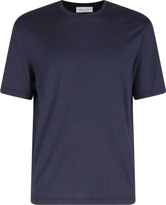 Roberto Collina Homme, Tops, Bleu, Taille: 3XL Girocollo MC