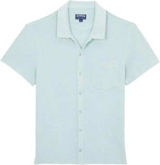 Vilebrequin Solid Unisex-Bowling-Hemd aus Baumwolle - - Shirts - Herren - Gr&uuml;n - L