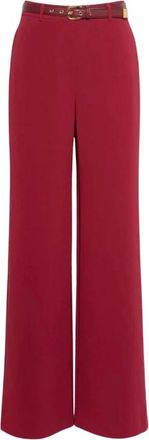 Max Mara Femme, Pantalons, Rouge, Taille: 34 FR Pantalone Wide Leg